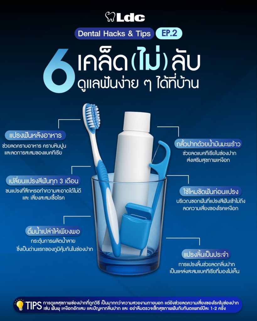 Dental Hacks & Tips: เคล็ดลับดูแลฟันง่ายๆ ที่บ้าน EP.2 | LDC Dental